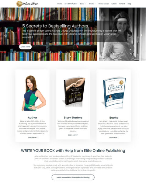 Author Websites | Elite Online Publishing | Book Publishing